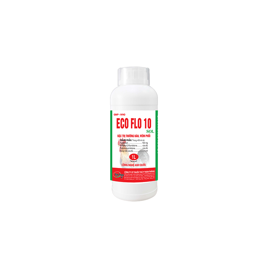 Eco Flo 10 Sol - Treatment for Fowl Cholera, Pneumonia