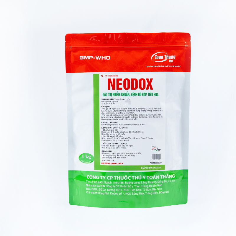 NEODOX - Phòng và trị bệnh hô hấp, tiêu hoá