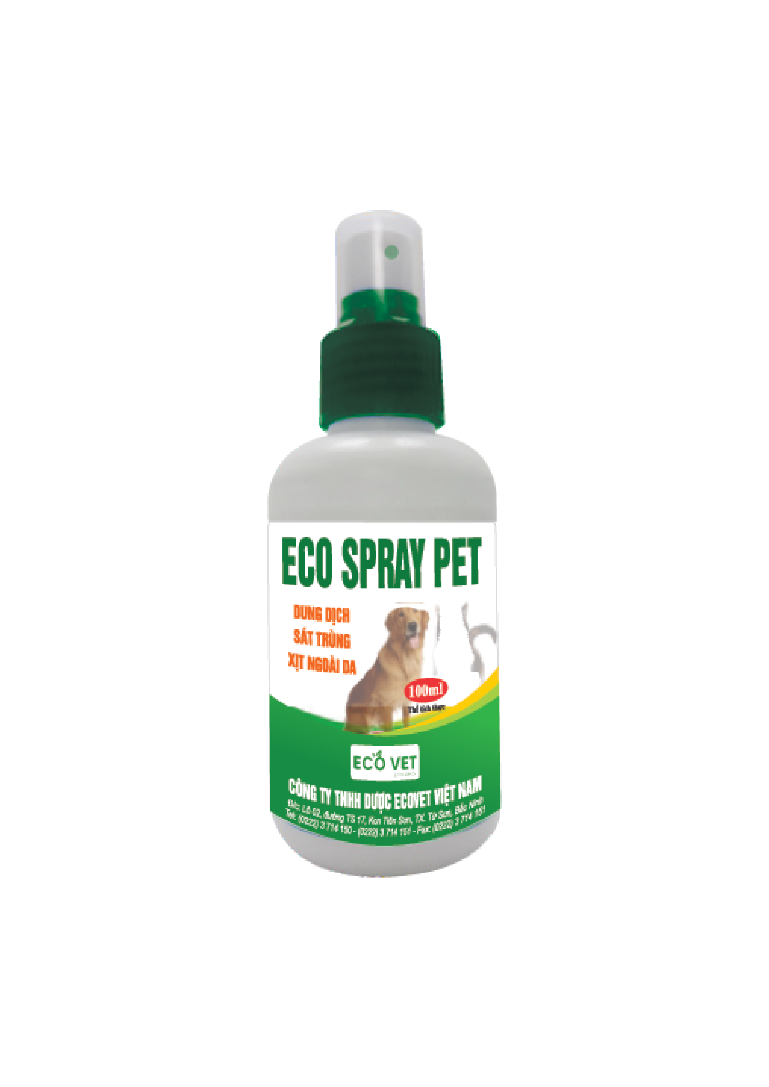 ECO - SPRAY PET - Spray to treat scabies, ticks, fleas on dogs.