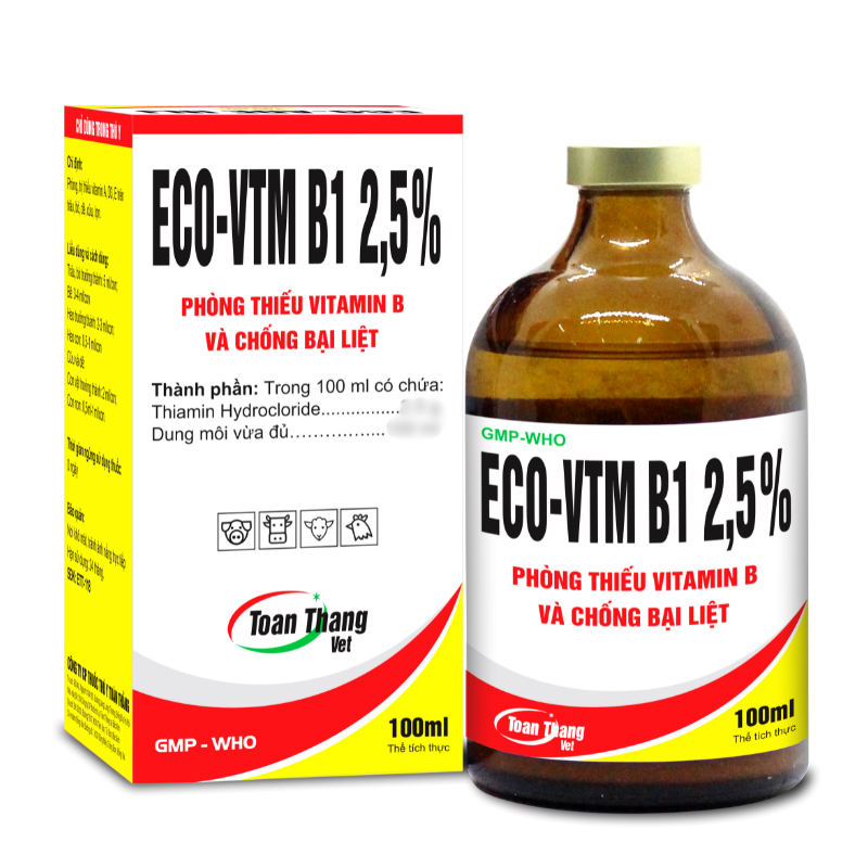 ECO VTM B1 2,5% - Phòng thiếu vitamin B và chống bại liệt